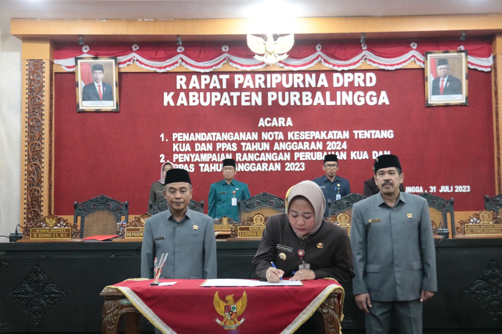 KUA-PPAS Tahun Anggaran 2024 Kabupaten Purbalingga Disepakati - Pemerintah Kabupaten Purbalingga